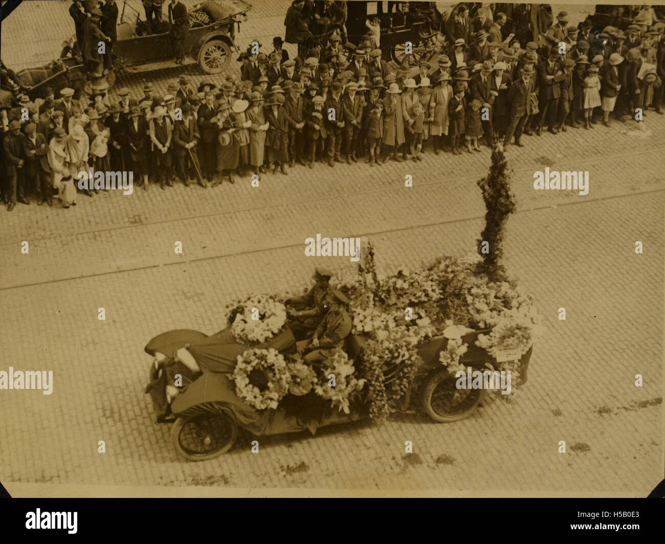 A photograph from the funeral of Michael Collins, a significant event ...
