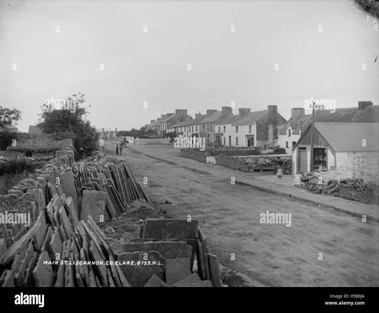 Main Street in Liscannor, County Clare, Ireland, is a central ...