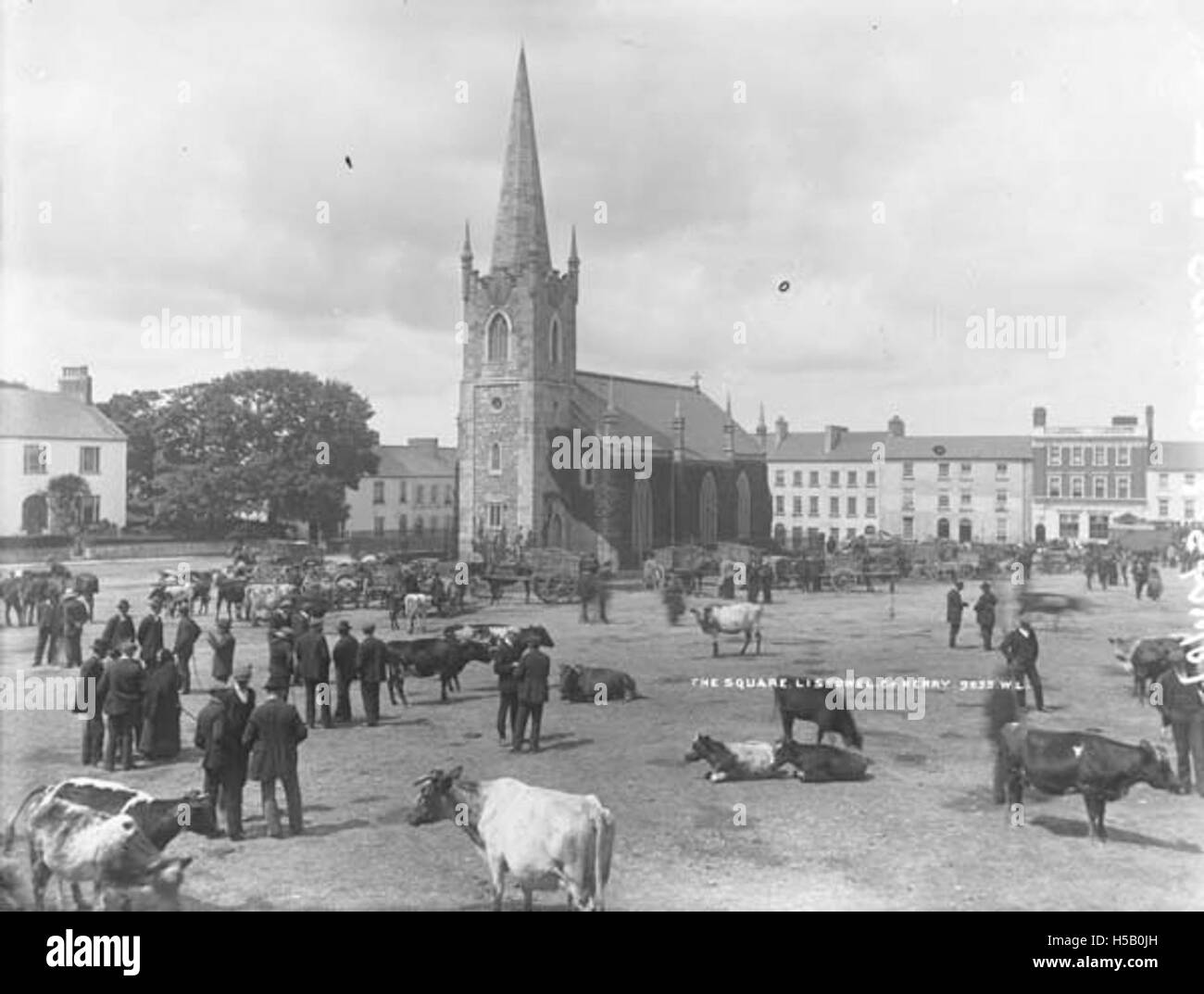 A view of The Square in Listowel, County Kerry, Ireland. This public ...