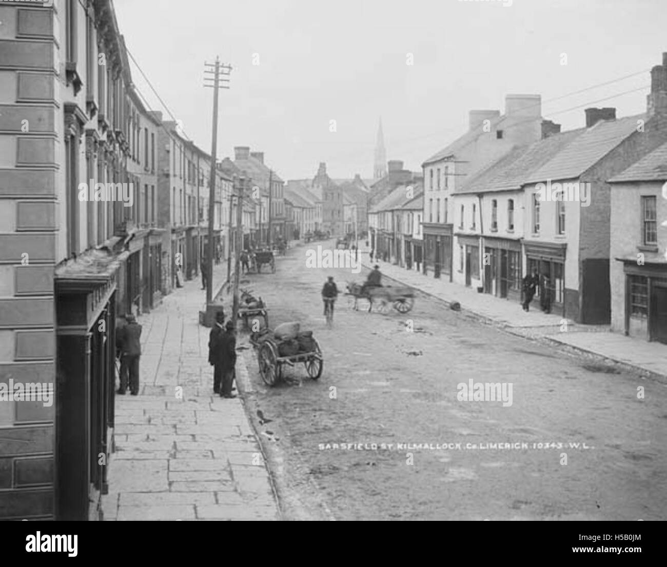 Sarsfield Street in Kilmallock, County Limerick, is shown in this ...