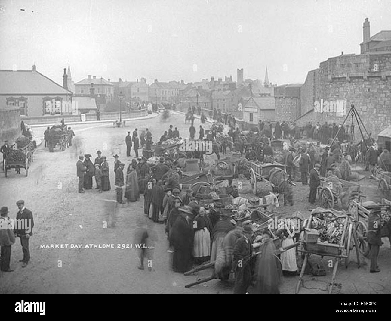Market day stalls in Black and White Stock Photos & Images - Alamy