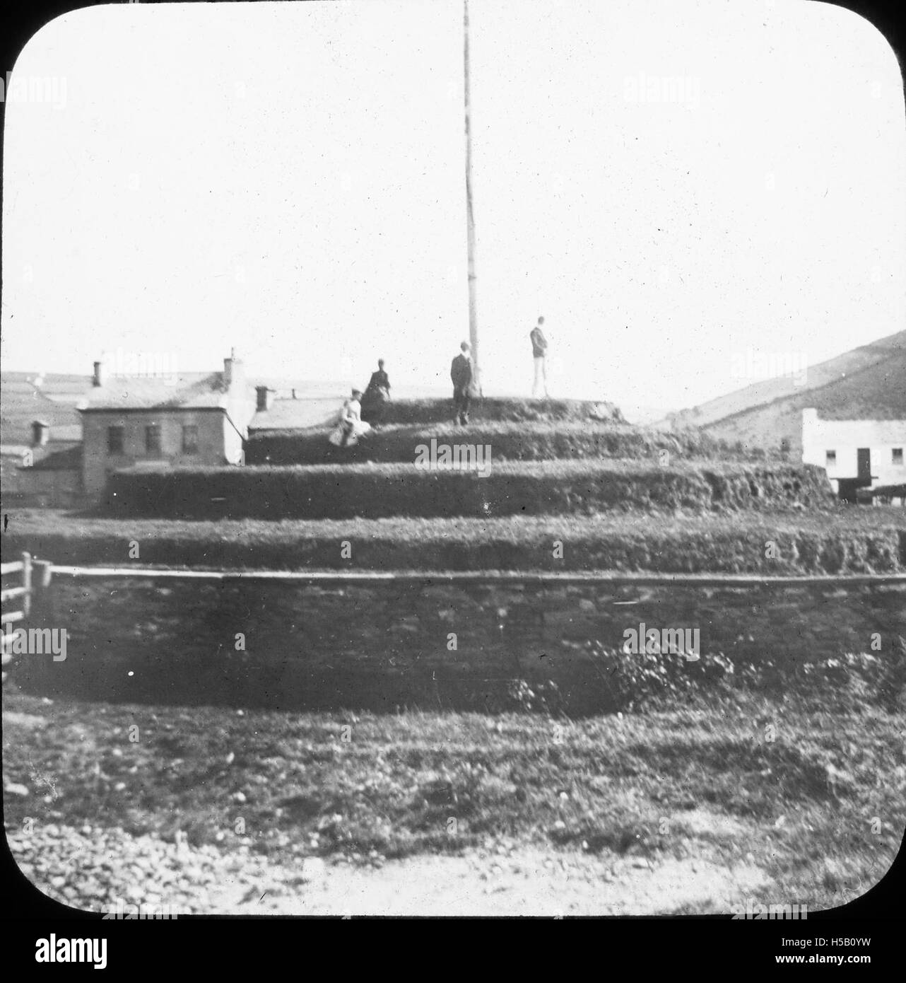 Flag of the isle of man Black and White Stock Photos & Images - Alamy