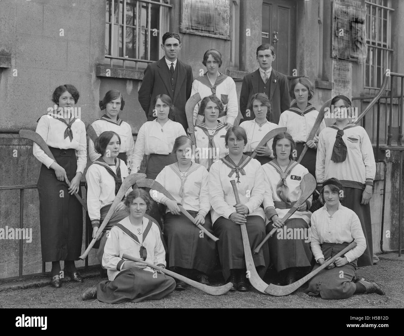 A historical photograph taken on October 17, 1915, documenting an event ...
