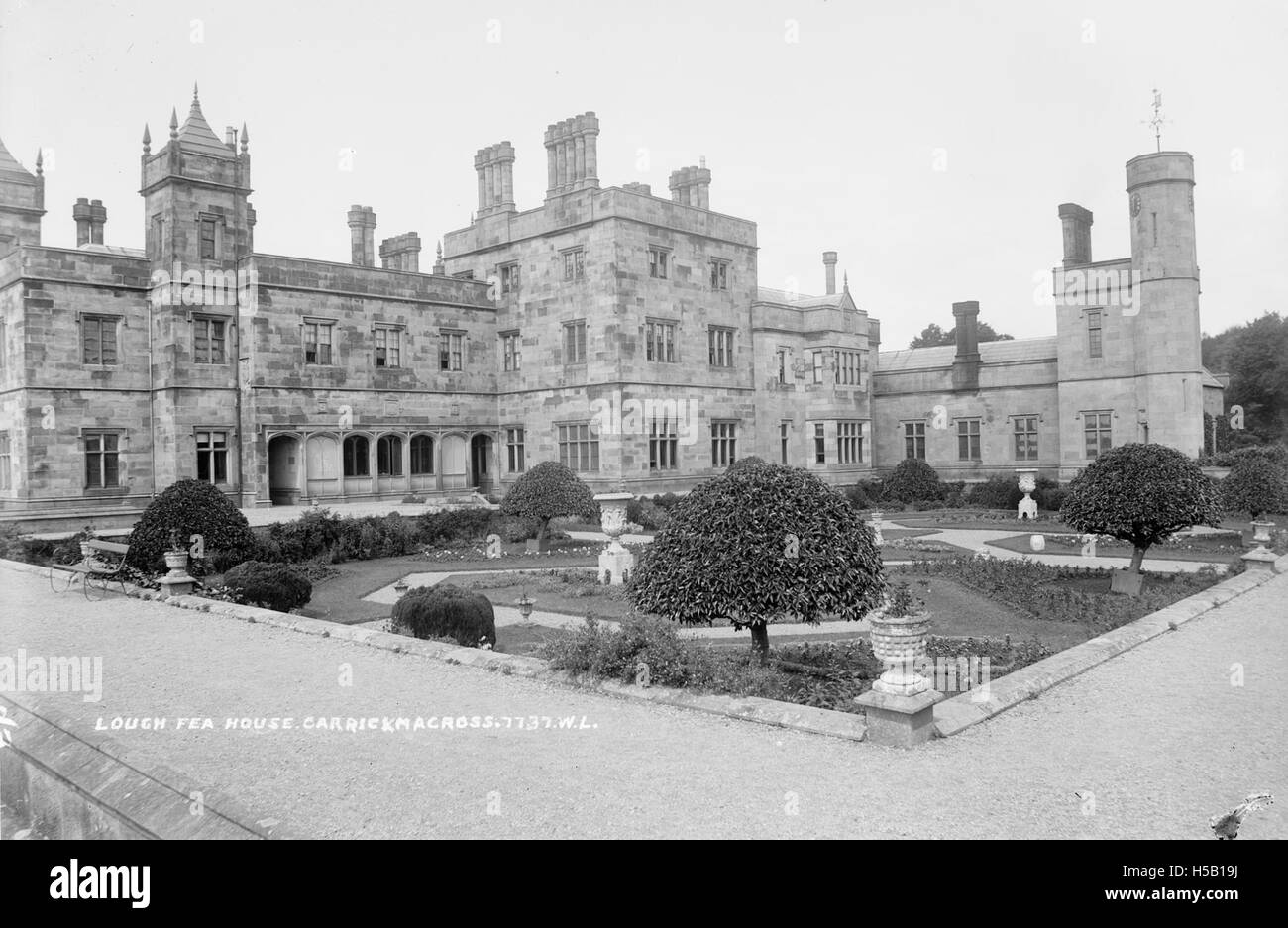 Lough Fea House, located in Carrickmacross, County Monaghan, Ireland ...