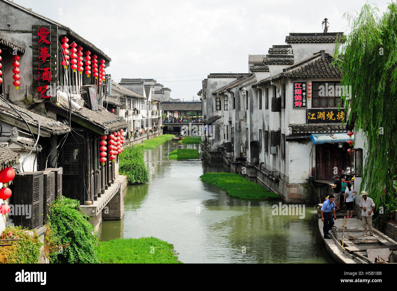 August 8, 2015. Xitang Town, China. The Chinese architecture and ...