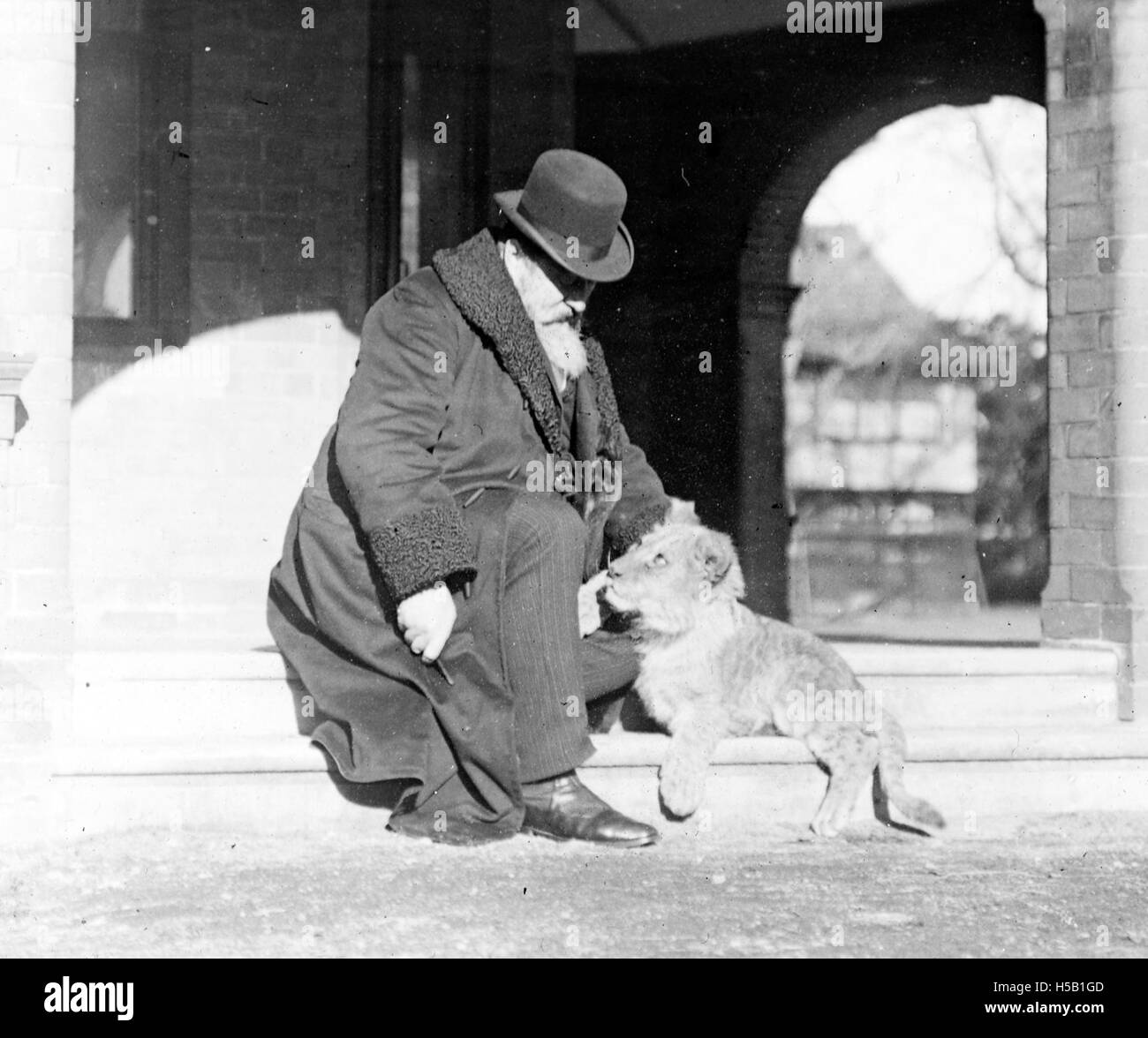 A photograph featuring Sir Charles Ball and Jerry, possibly a reference ...