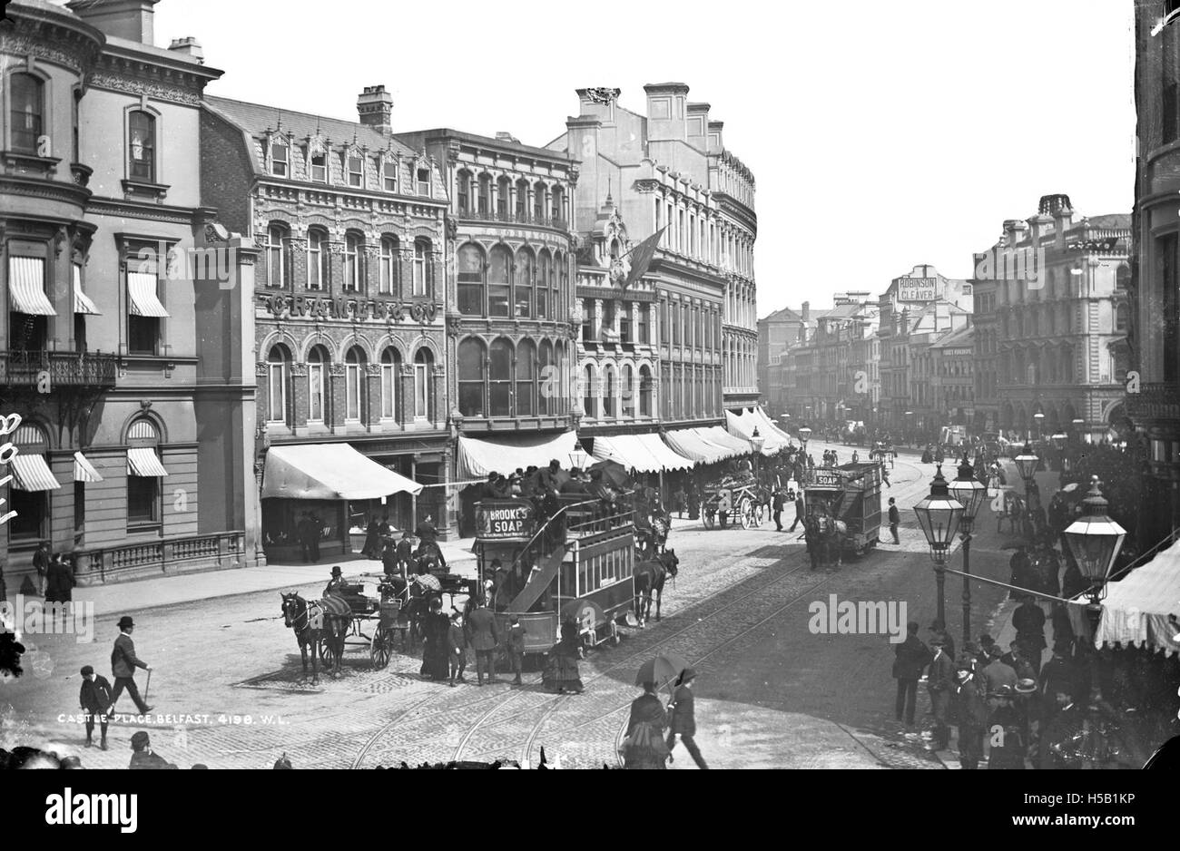 This image shows 3 Castle Place in Belfast, capturing the historical ...