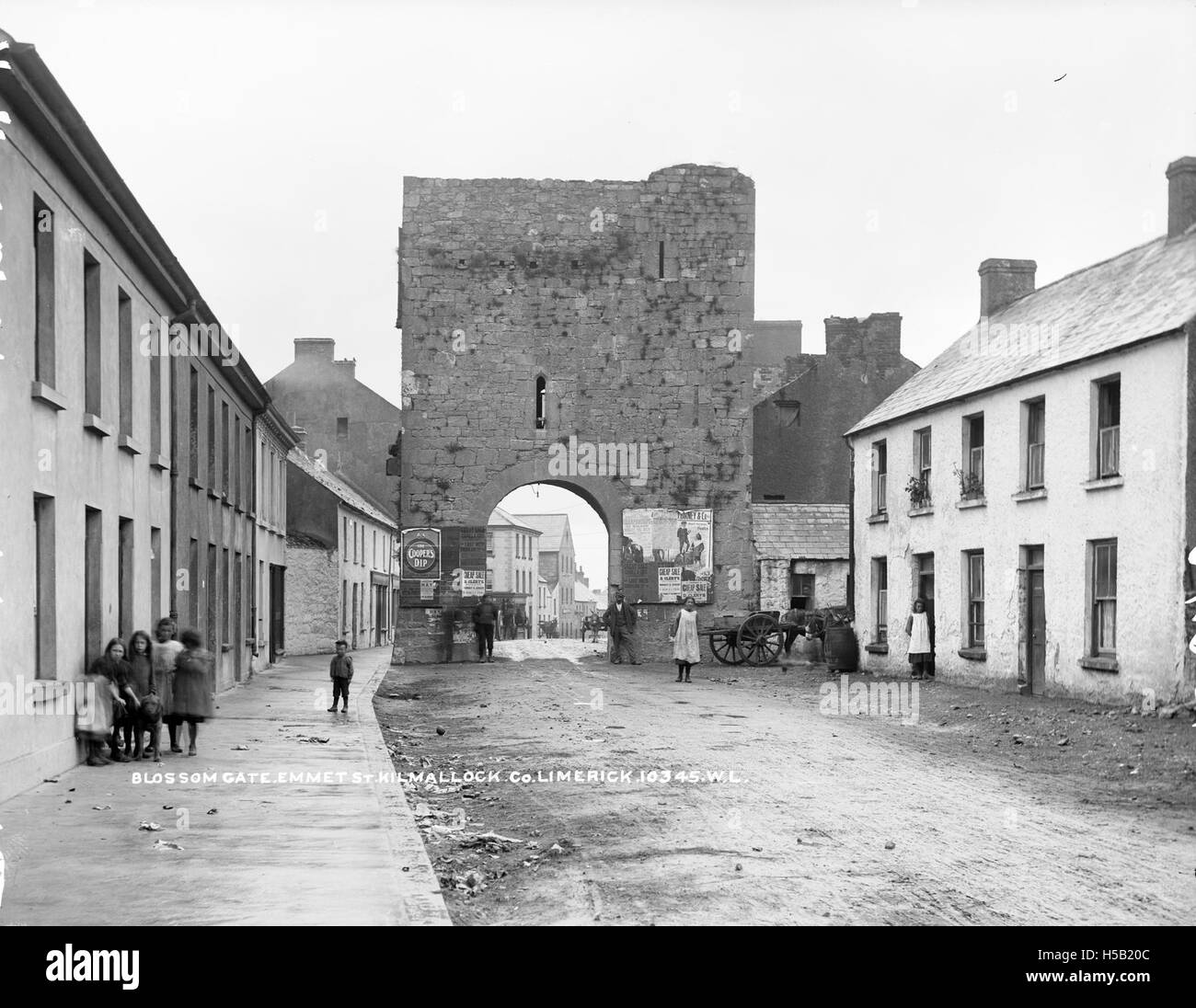 Blossom Gate in Kilmallock, County Limerick, is depicted in this image ...