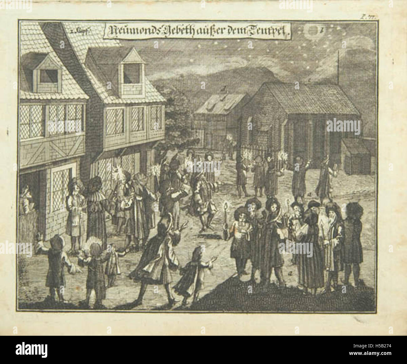 This work, titled 'Juedisches Ceremoniel,' describes Jewish customs and ...