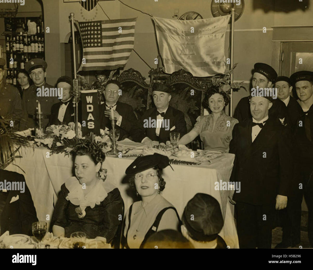 Molly Picon and Jacob Kalich, famous Jewish actors, attended a Passover ...