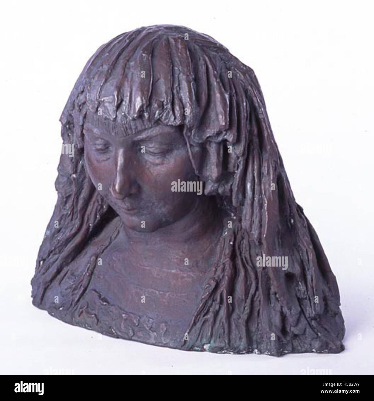 A portrait sculpture of Mrs. Epstein, created for display at the ...