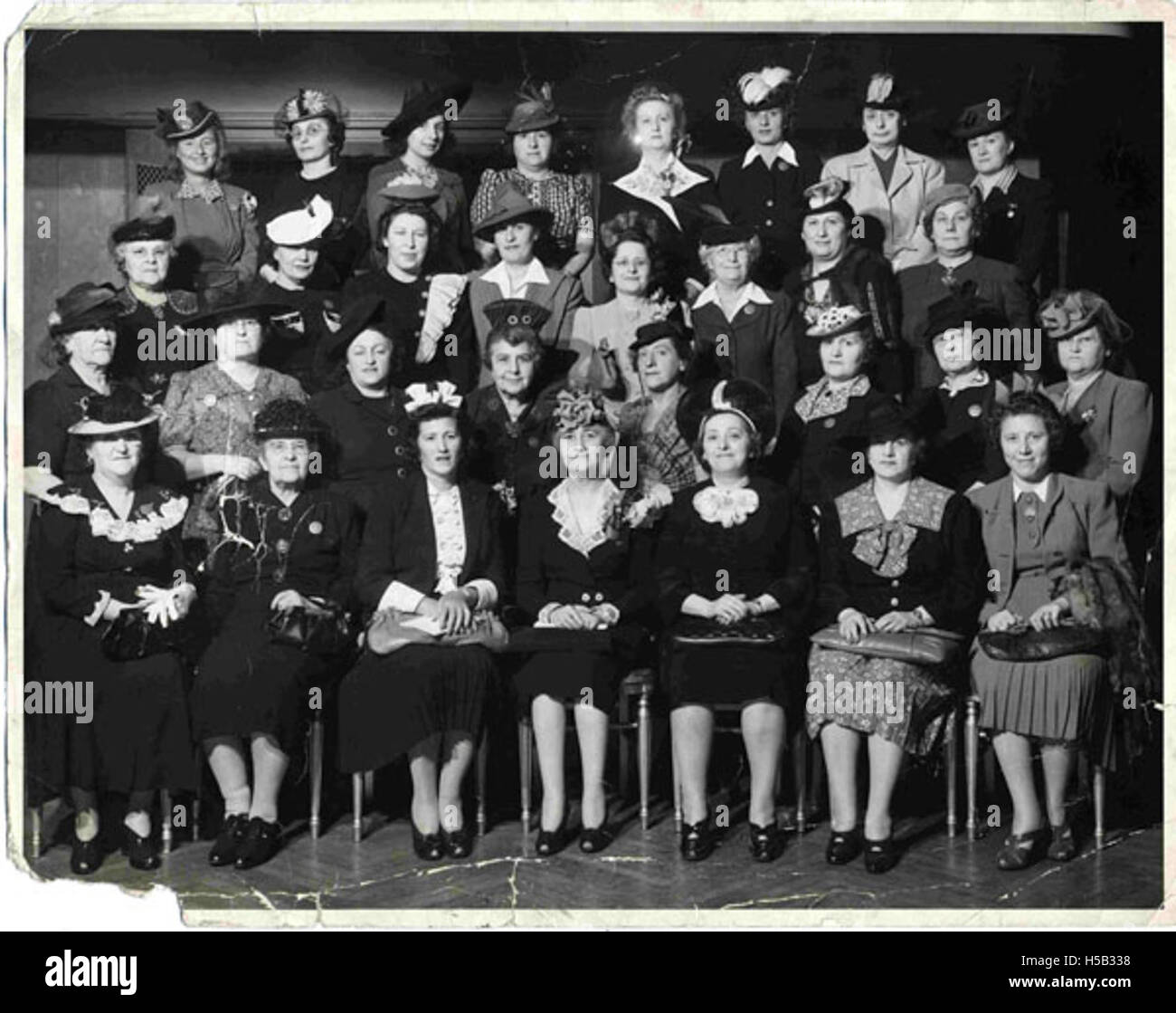 This photograph captures a group of women at a Hadassah event in ...
