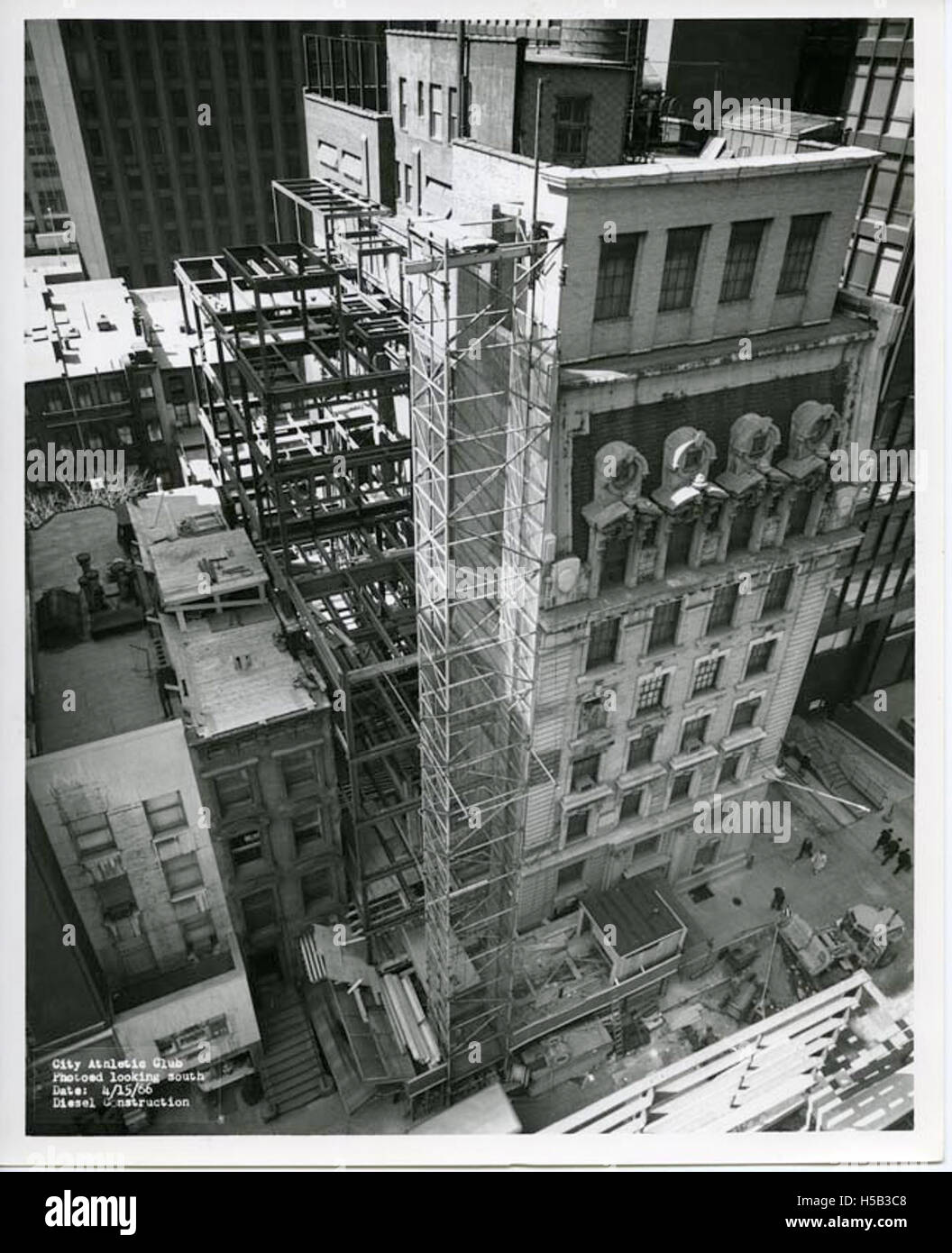 The City Athletic Club Building in New York City was under construction ...