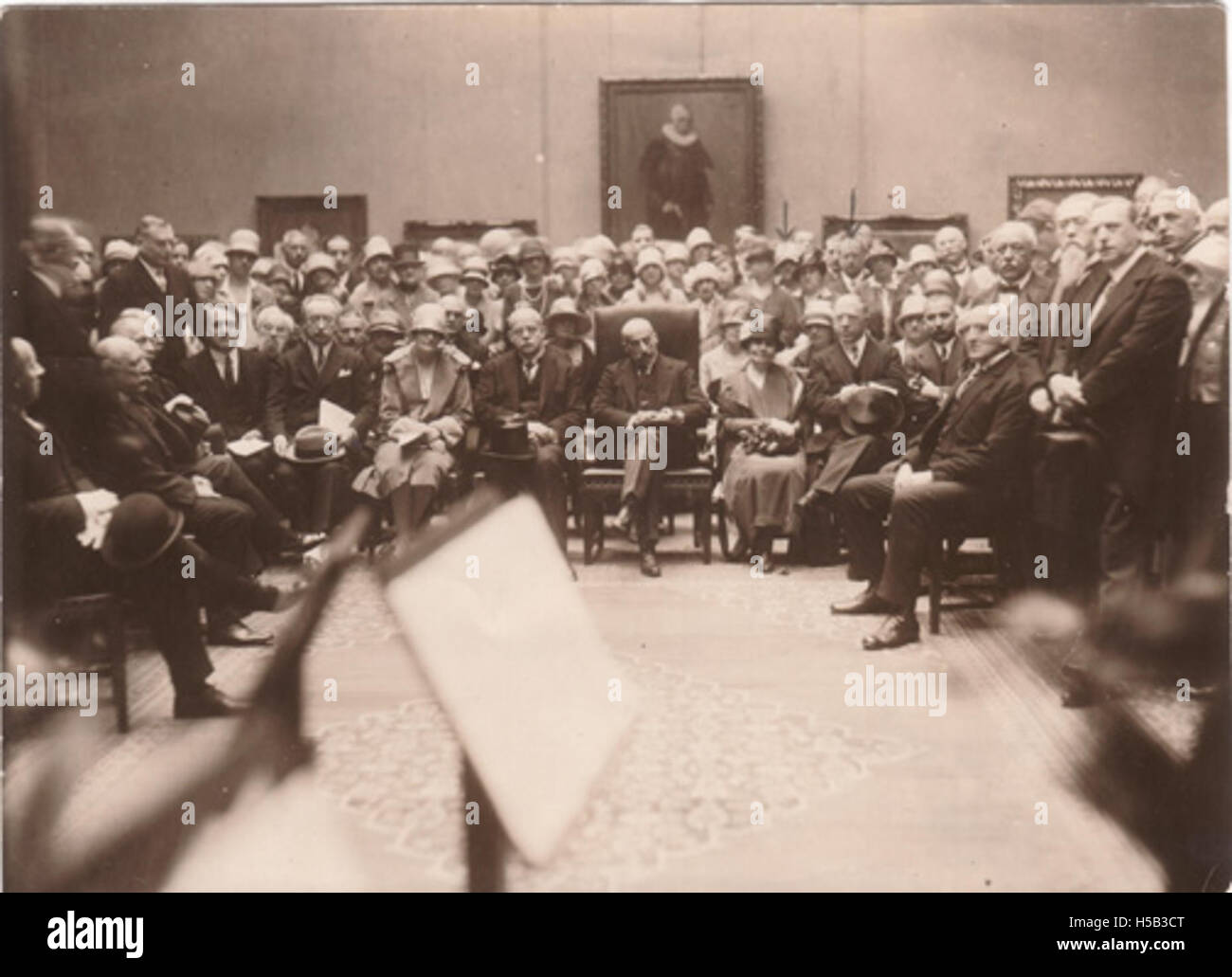 Max and Martha Liebermann are photographed at a celebration for Max ...
