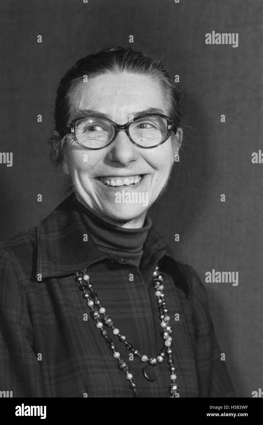 Miss Ruth Griffiths, photographed around 1970, was a notable individual ...