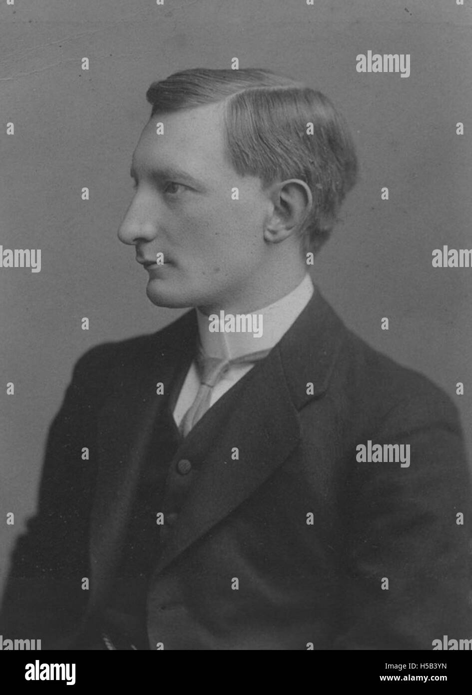 A portrait of William Beveridge, a British economist and social ...