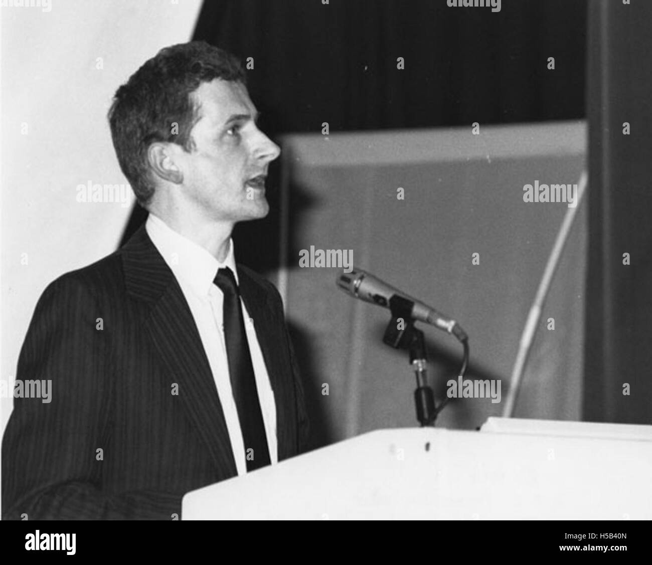 Public lecture on history Black and White Stock Photos & Images - Alamy