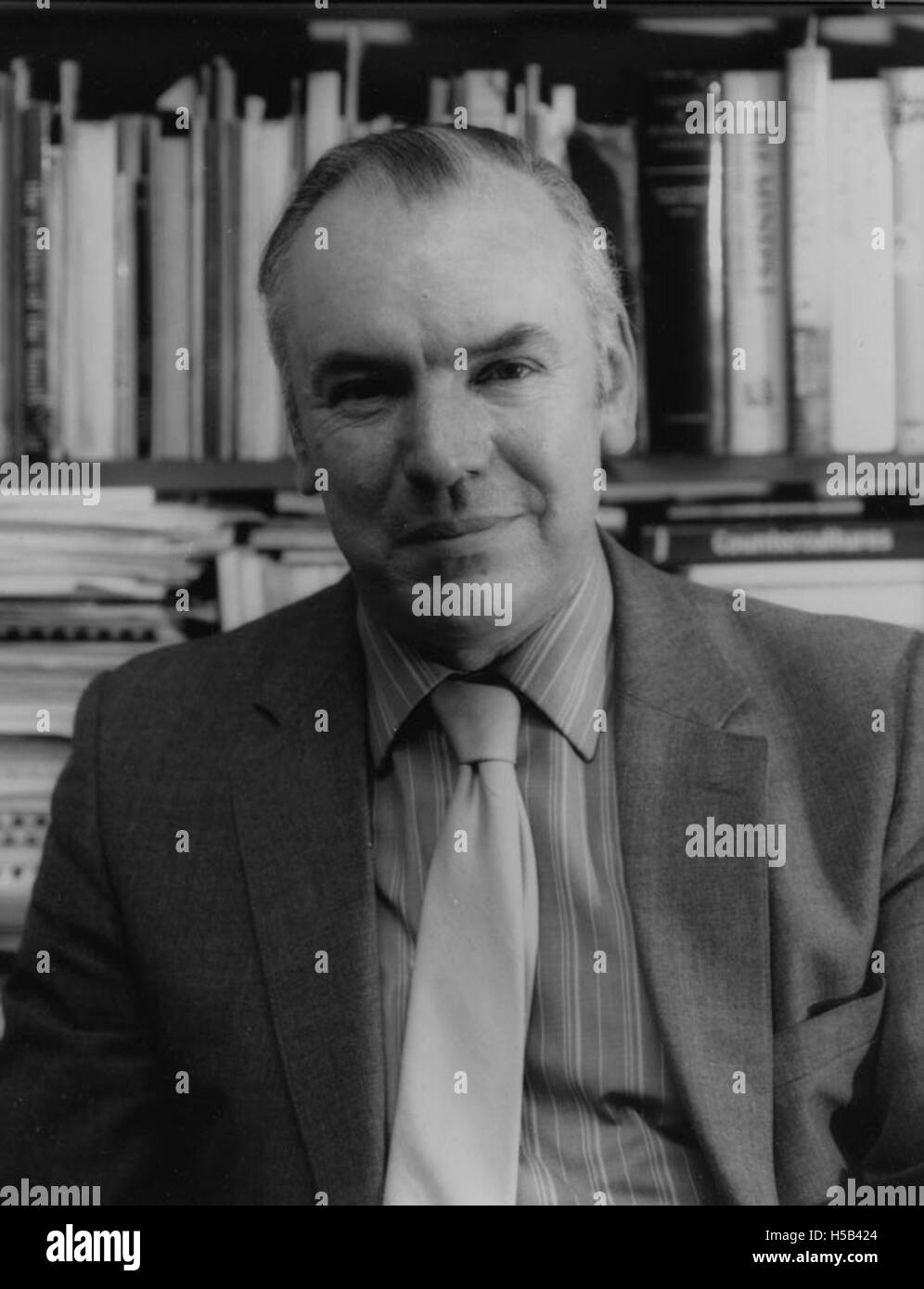 A portrait of David Martin, taken around the 1980s. He is likely to be ...