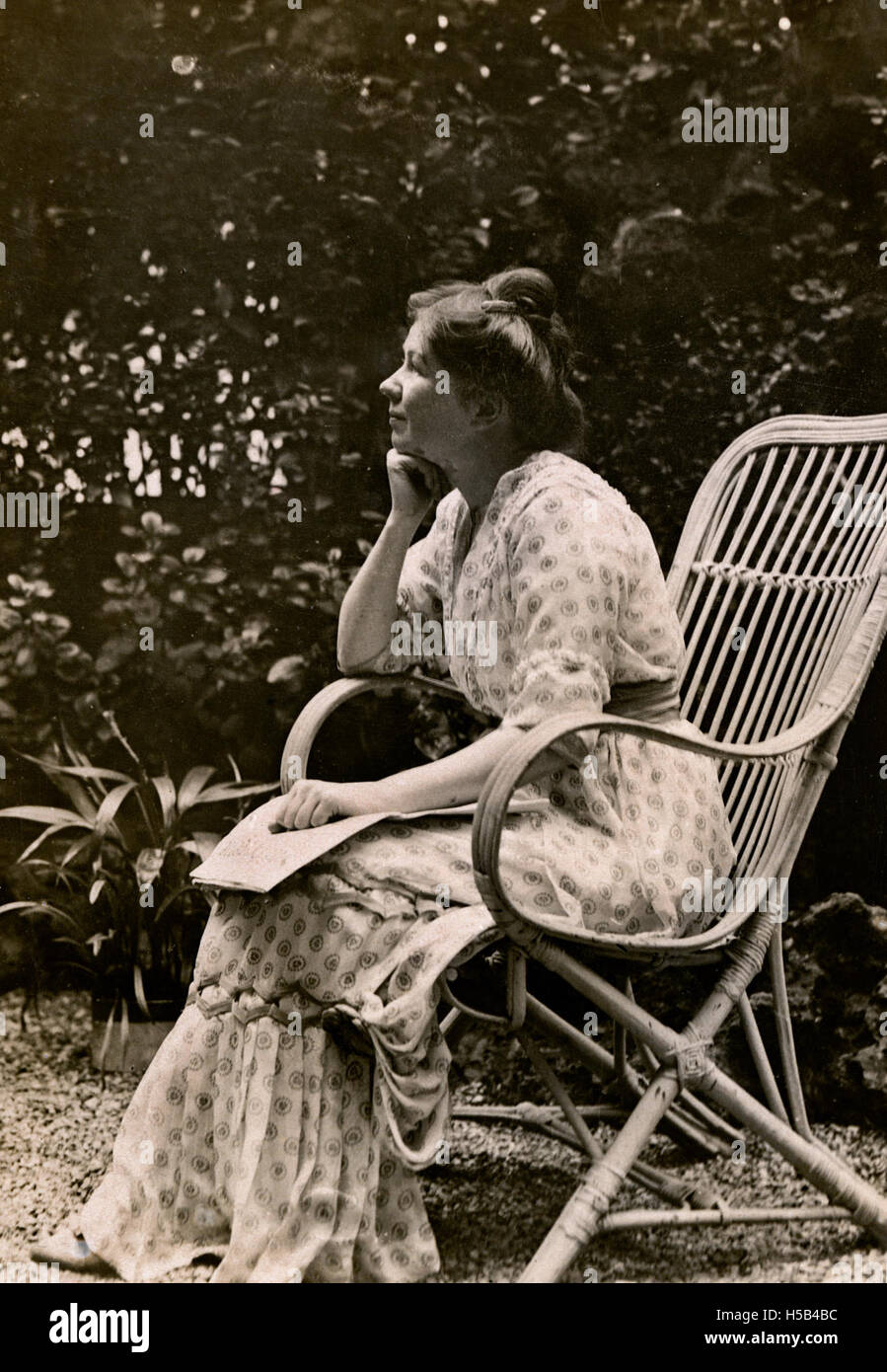 This portrait shows Christabel Pankhurst, a leading suffragette and ...
