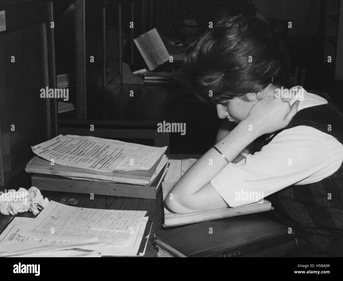 This photograph shows the History Reading Room of the Old Library ...