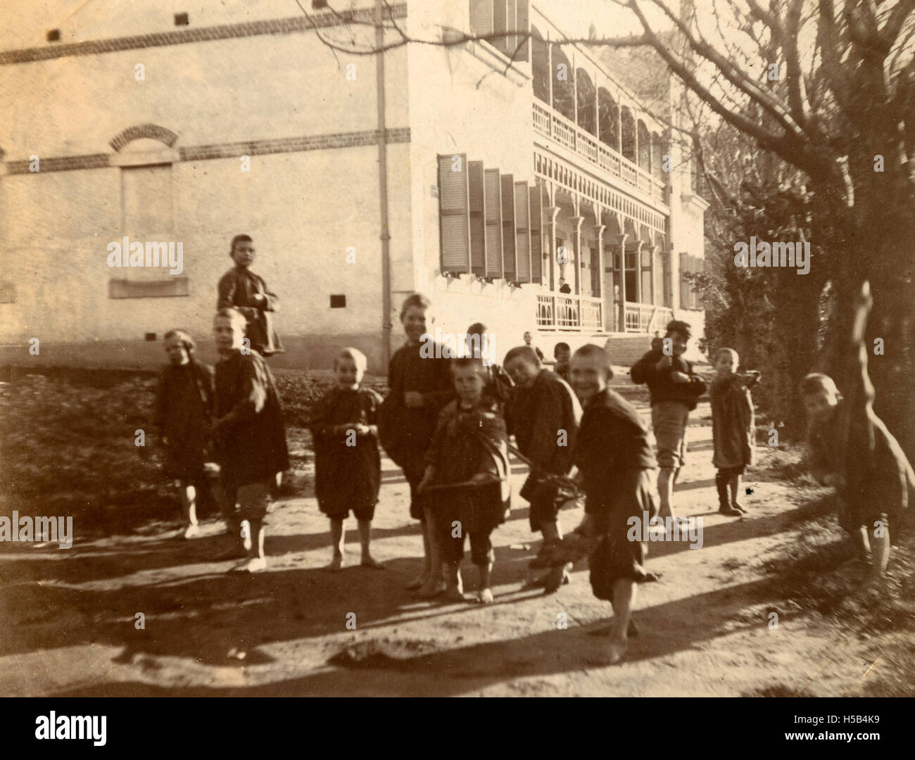 This photograph from circa 1901 shows children from the Breda Street ...