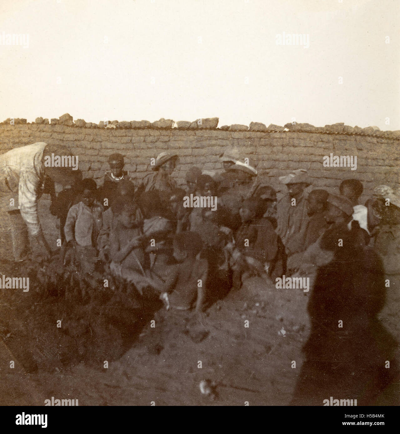 A historical photograph of Standerton Camp, dated around 1901. The ...