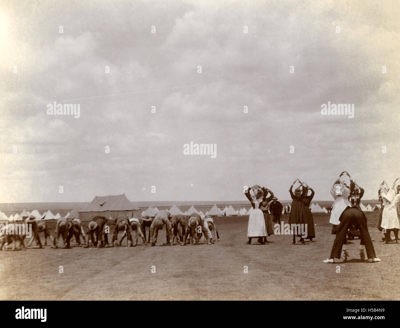 'War and Peace' in Middelburg around 1901 depicts a historical scene ...