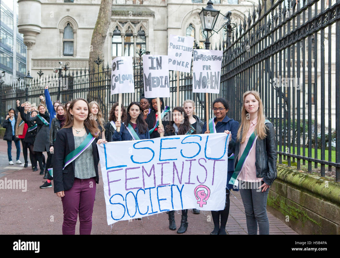 LSESU Feminist Society Stock Photo - Alamy