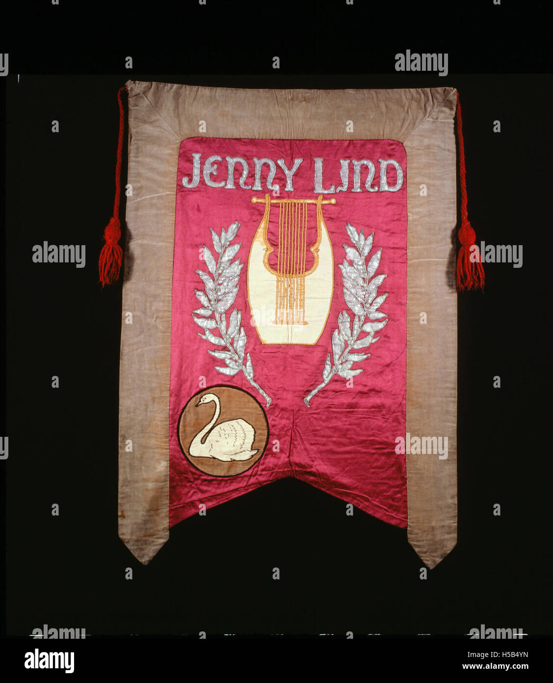 A banner used by suffragists during the women's suffrage movement ...