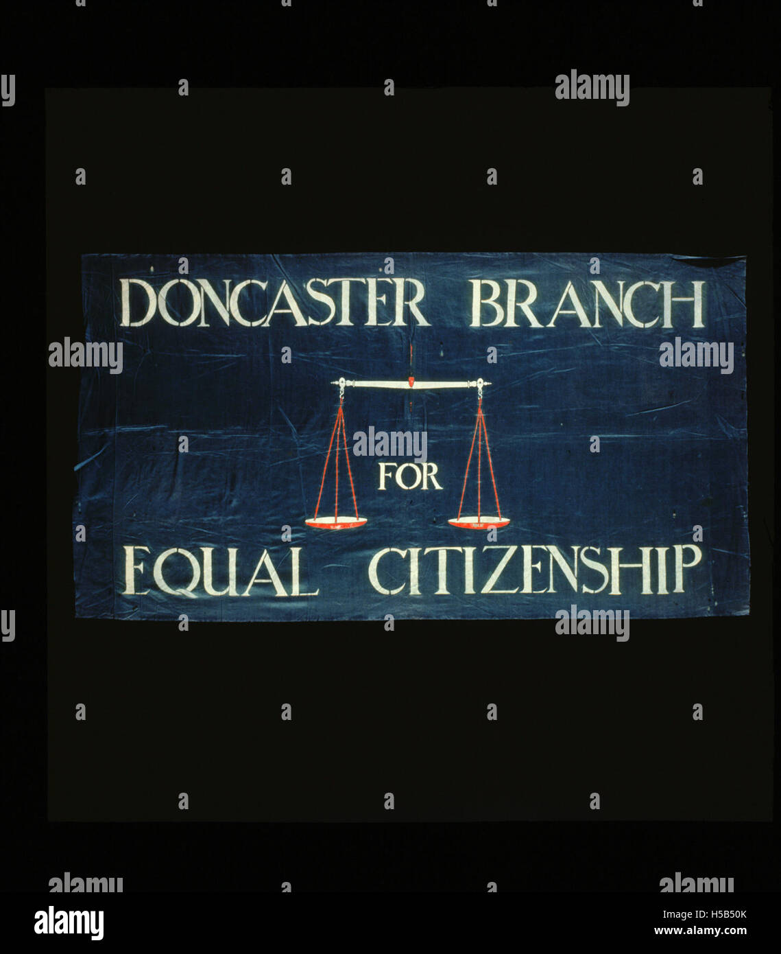 The Doncaster Branch For Equal Citizenship Suffrage Banner was a ...