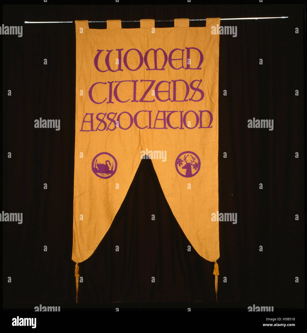 Photograph of a suffrage banner, symbolizing the fight for women's ...