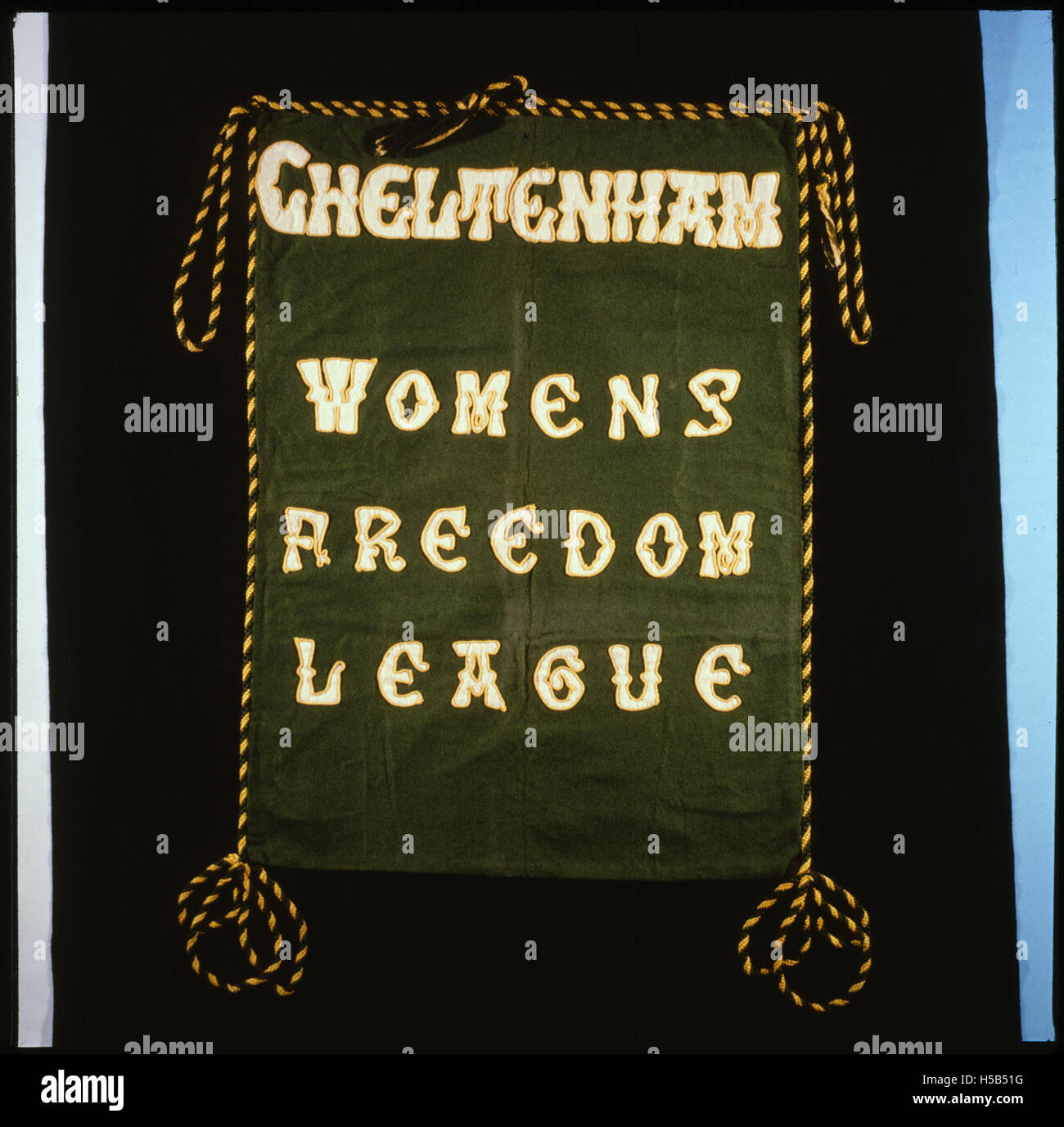 The suffrage banner is a symbol of the women's suffrage movement ...