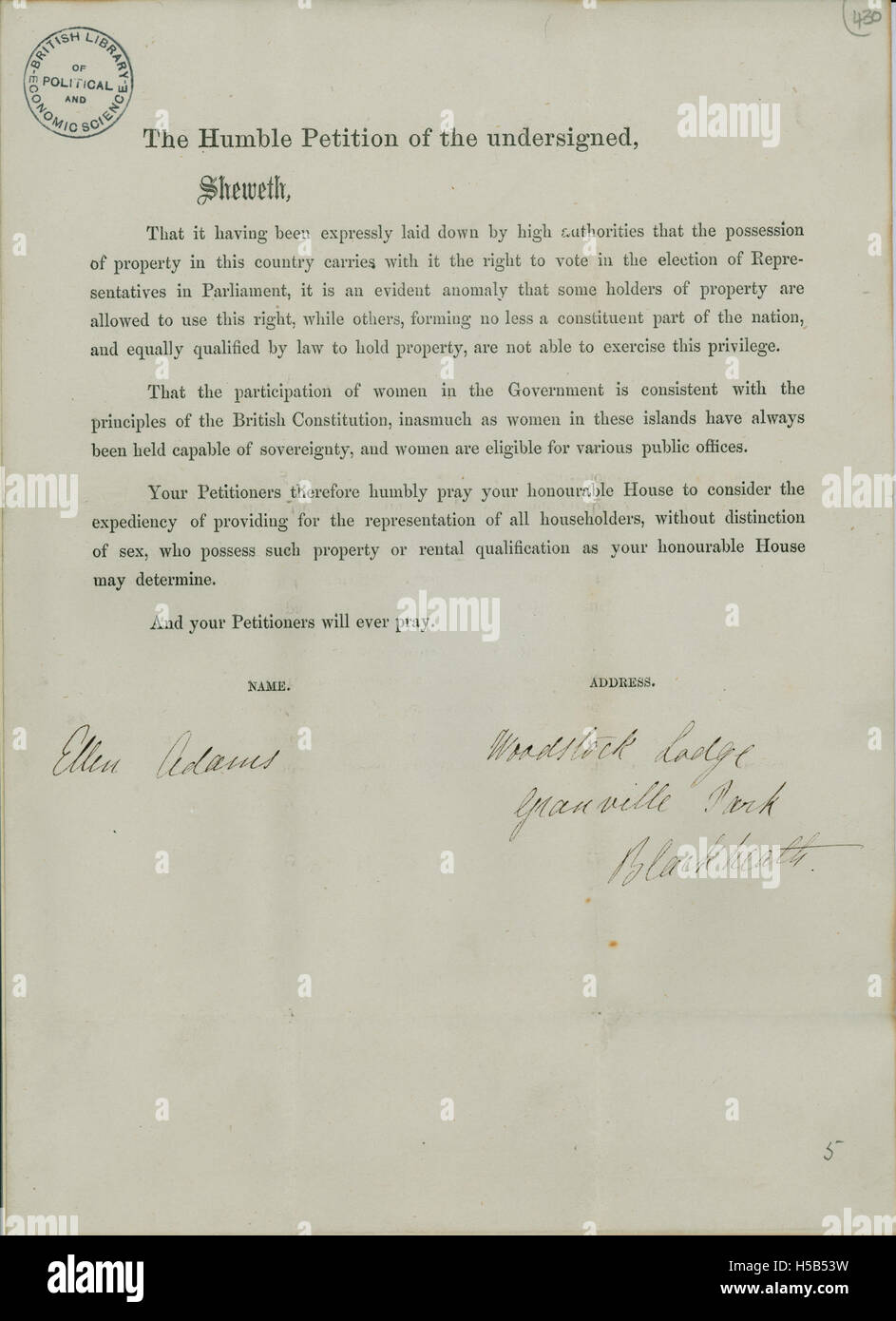 Signed petition hi-res stock photography and images - Alamy