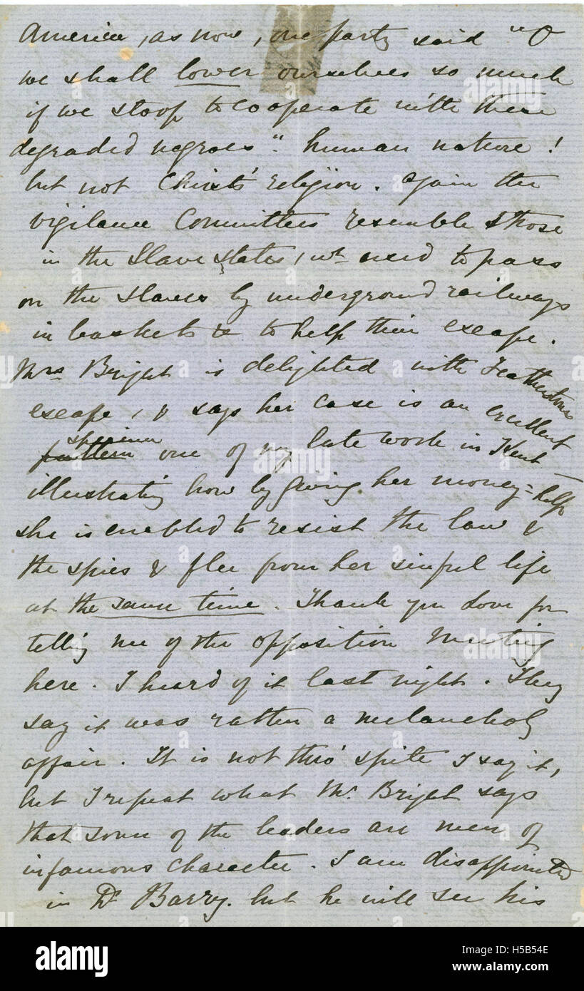 A letter written by Josephine Butler to George Butler, reflecting their ...
