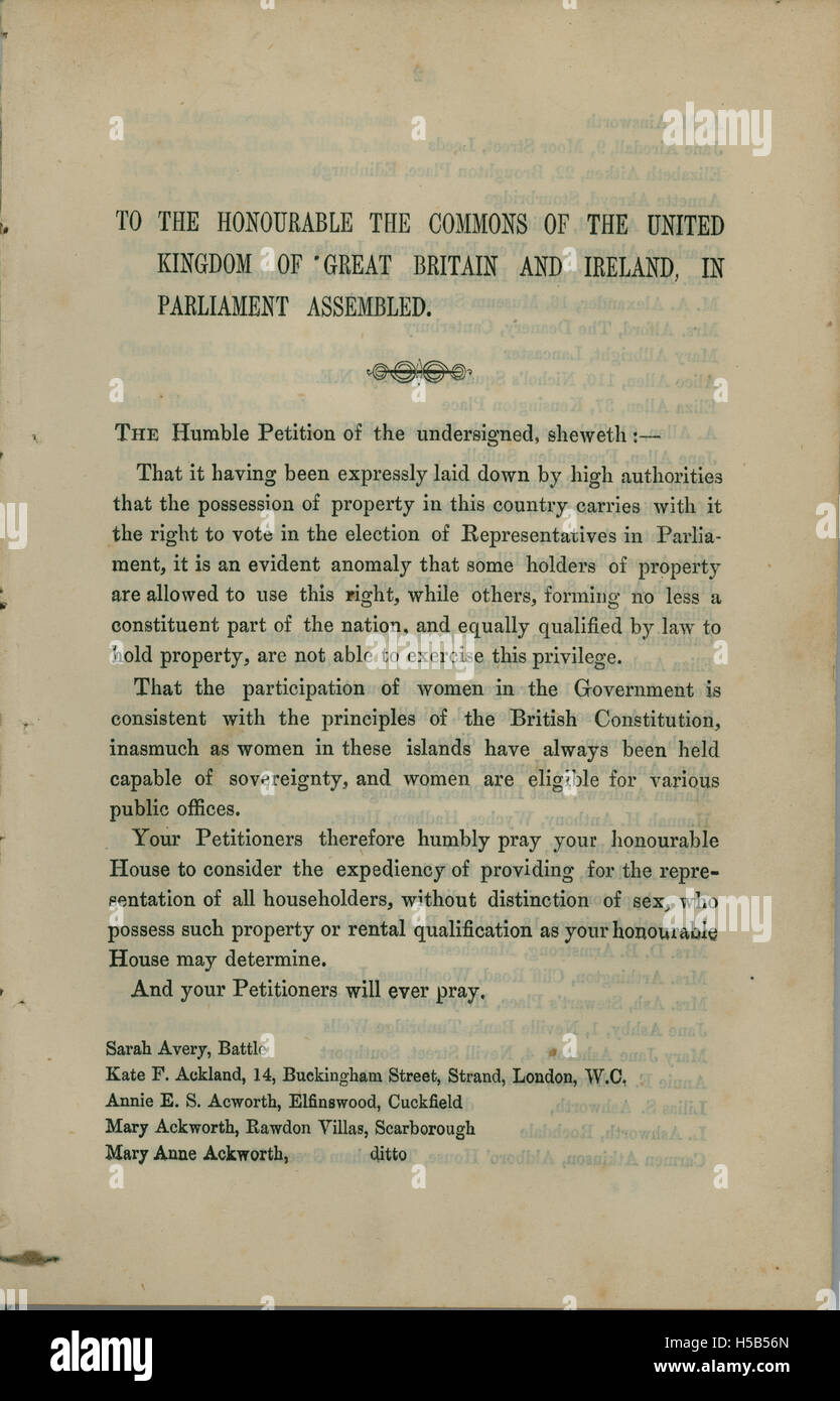 A historical pamphlet dated 1866, which includes a petition, possibly ...