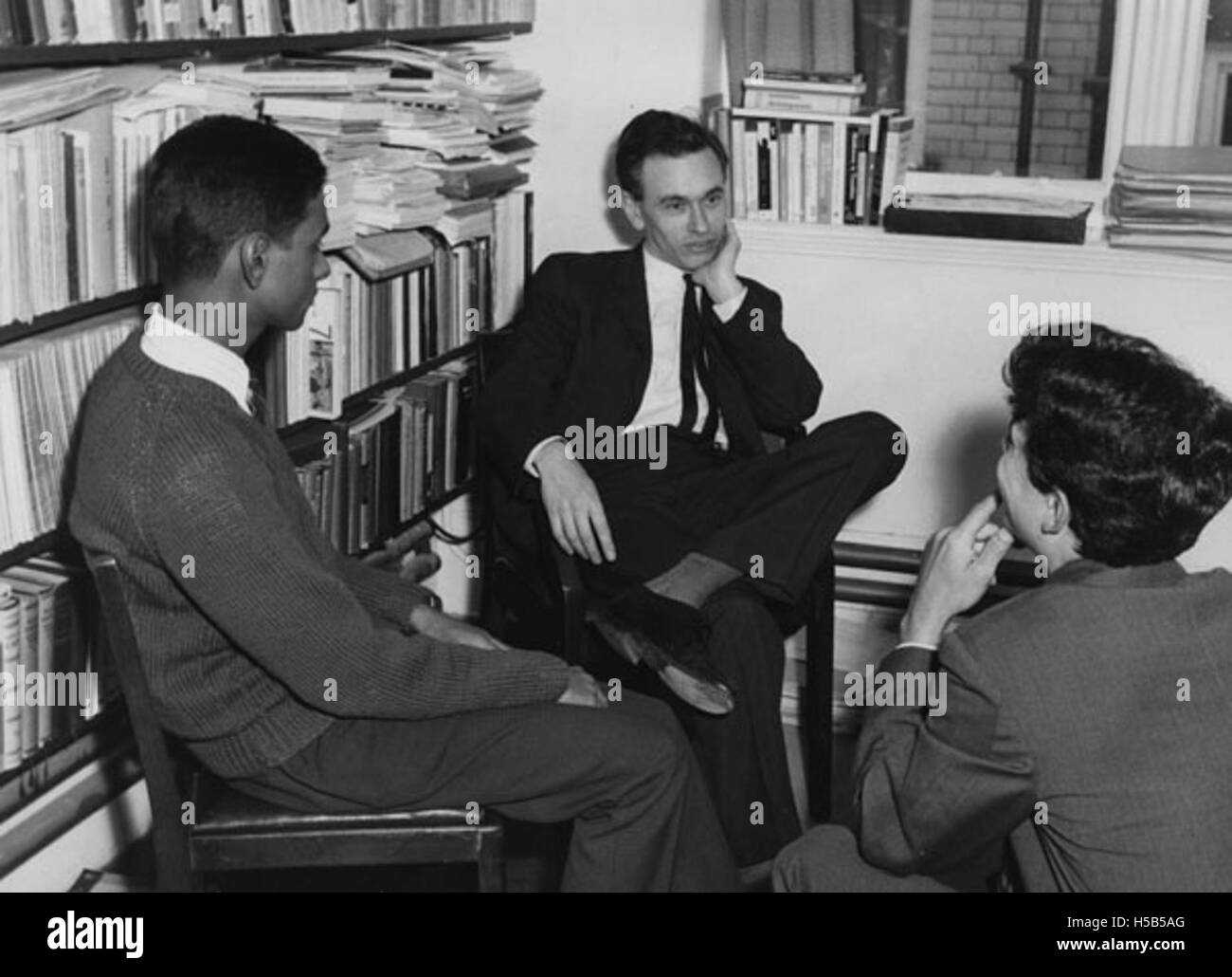 Dr Asher Tropp with students, 1964 Stock Photo - Alamy