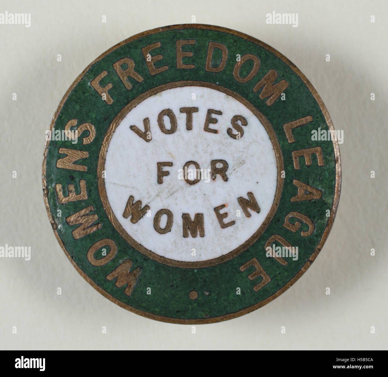 This image captures a moment from the Women's Freedom League's suffrage ...