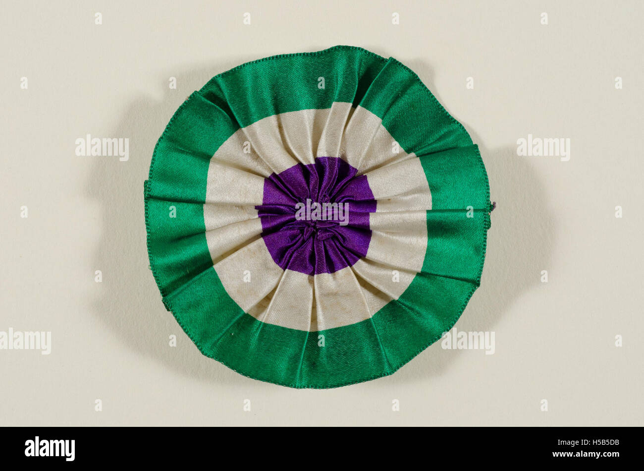 The Women's Social and Political Union (WSPU) rosette, from around 1913 ...