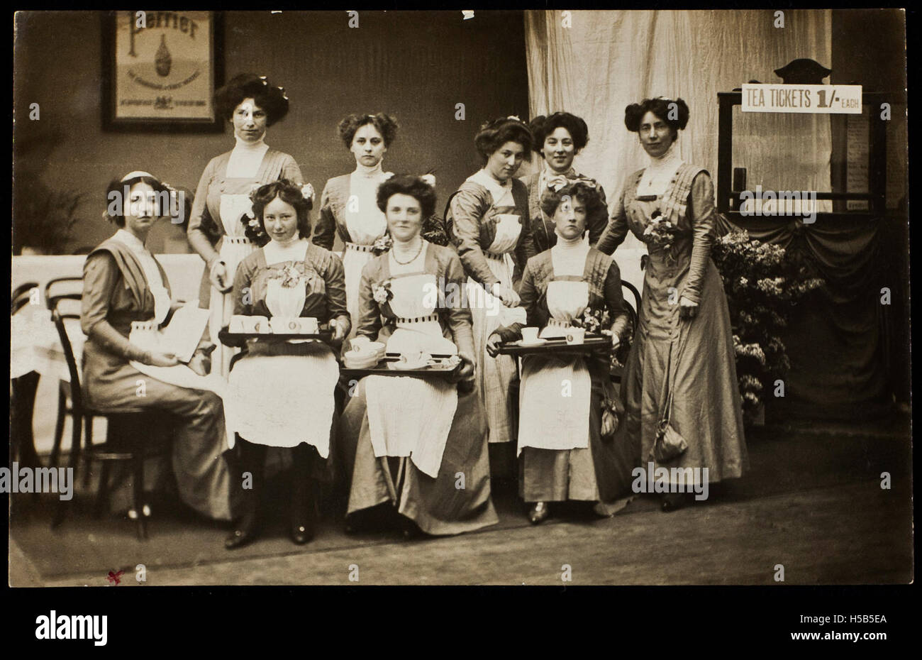 A photograph of waitresses working at the Women's Social and Political ...