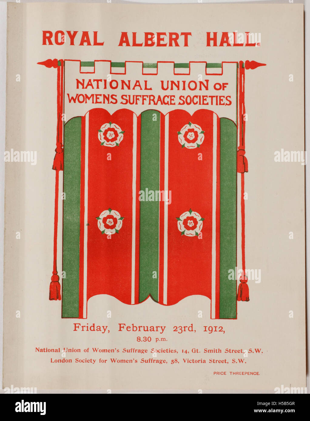 A gathering at the Royal Albert Hall on February 23, 1912, hosted by ...