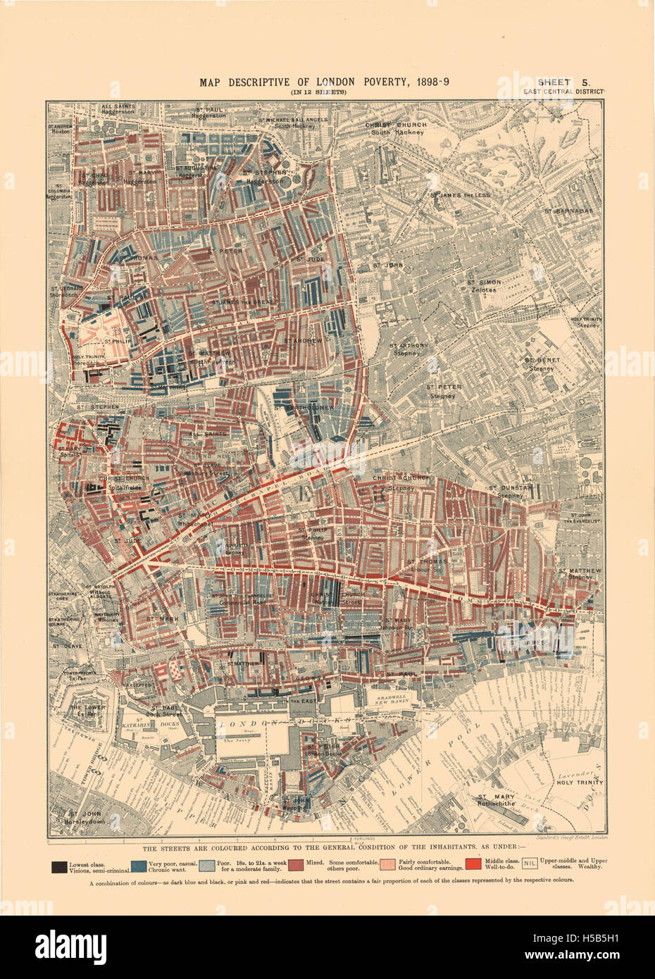 Victorian poverty map hi-res stock photography and images - Alamy
