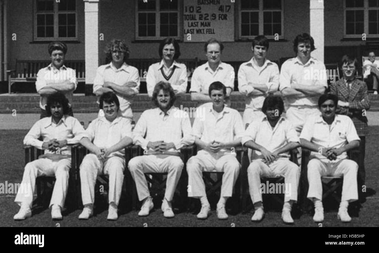 A team photograph of the Cricket First XI from 1979. This image shows ...