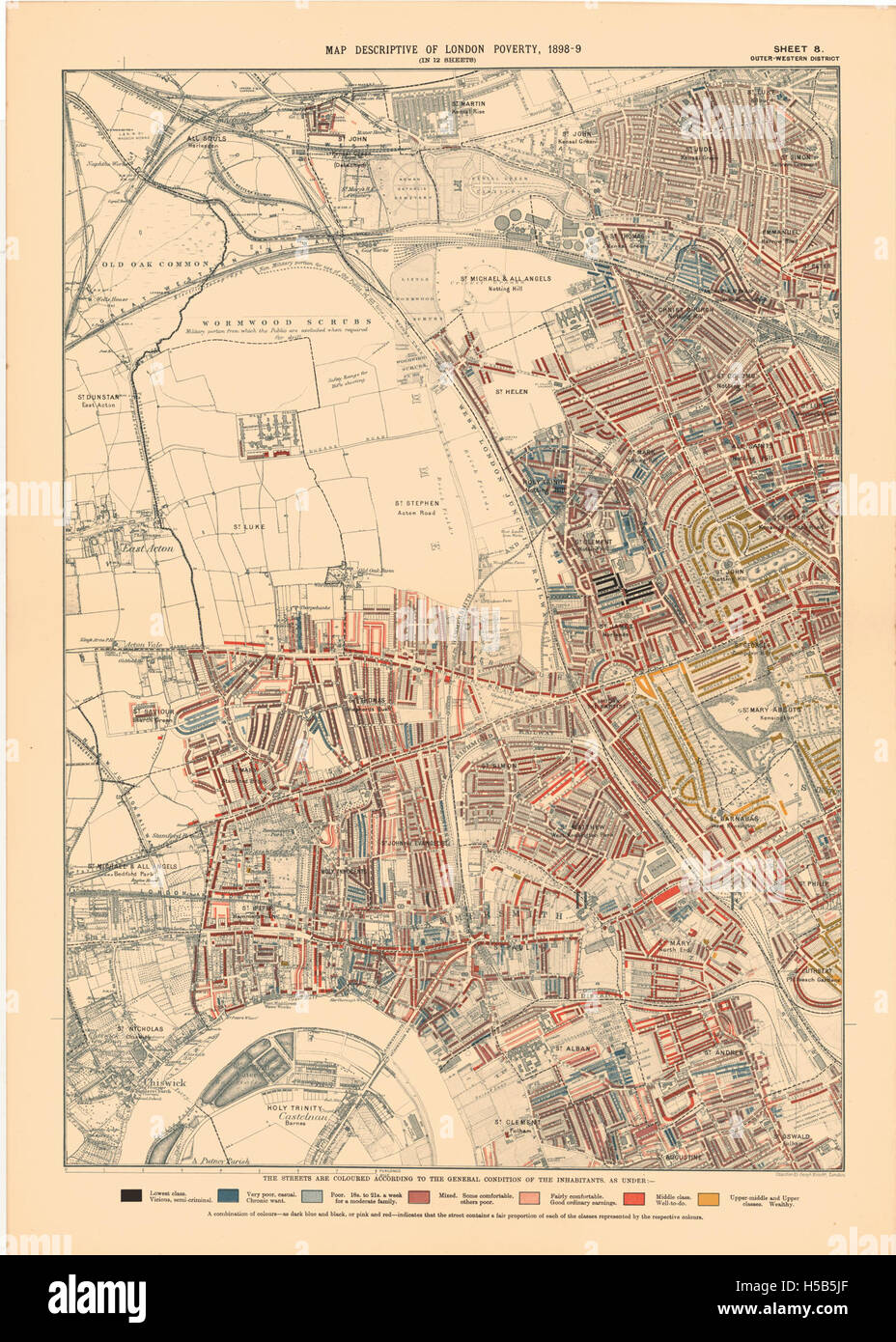 Victorian poverty map hi-res stock photography and images - Alamy