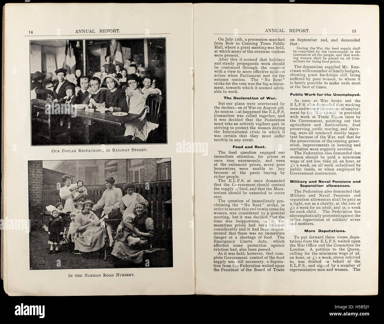 The 1915 annual report of the East London Federation of Suffragettes ...