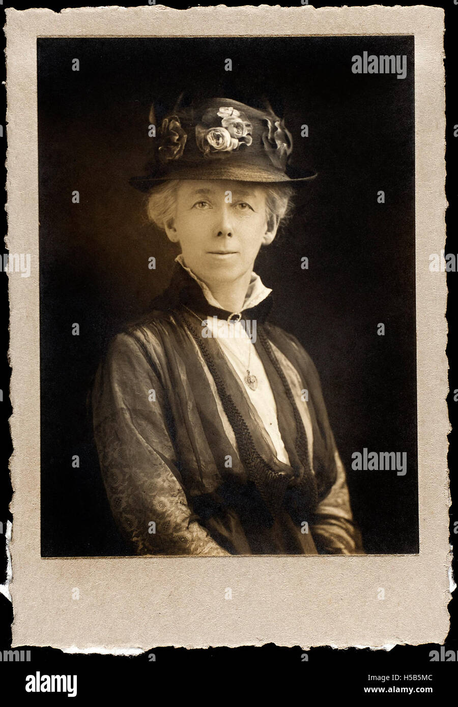 A black-and-white photograph of Adelaide Anderson, dating from around ...