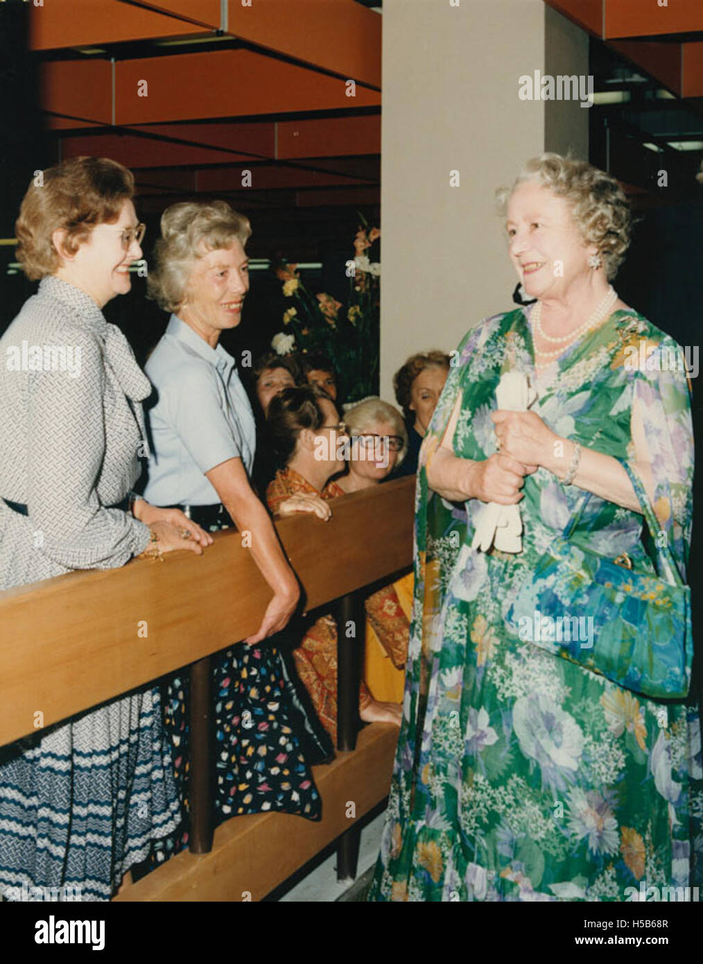 HM Queen Mother at the formal opening of the new library in the Lionel ...