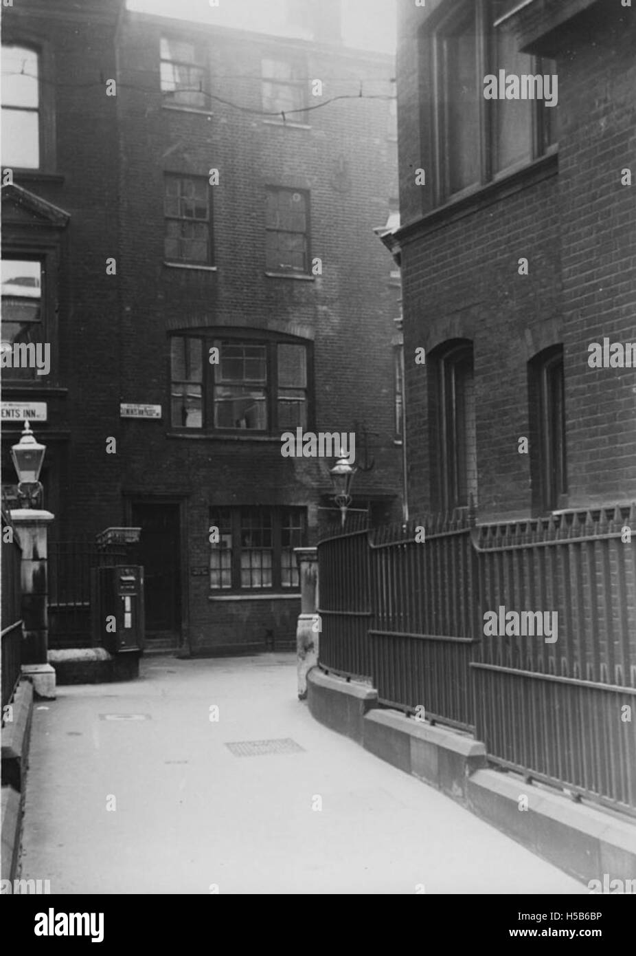 A photograph of Clements Inn Passage showing the Anchorage around 1965 ...