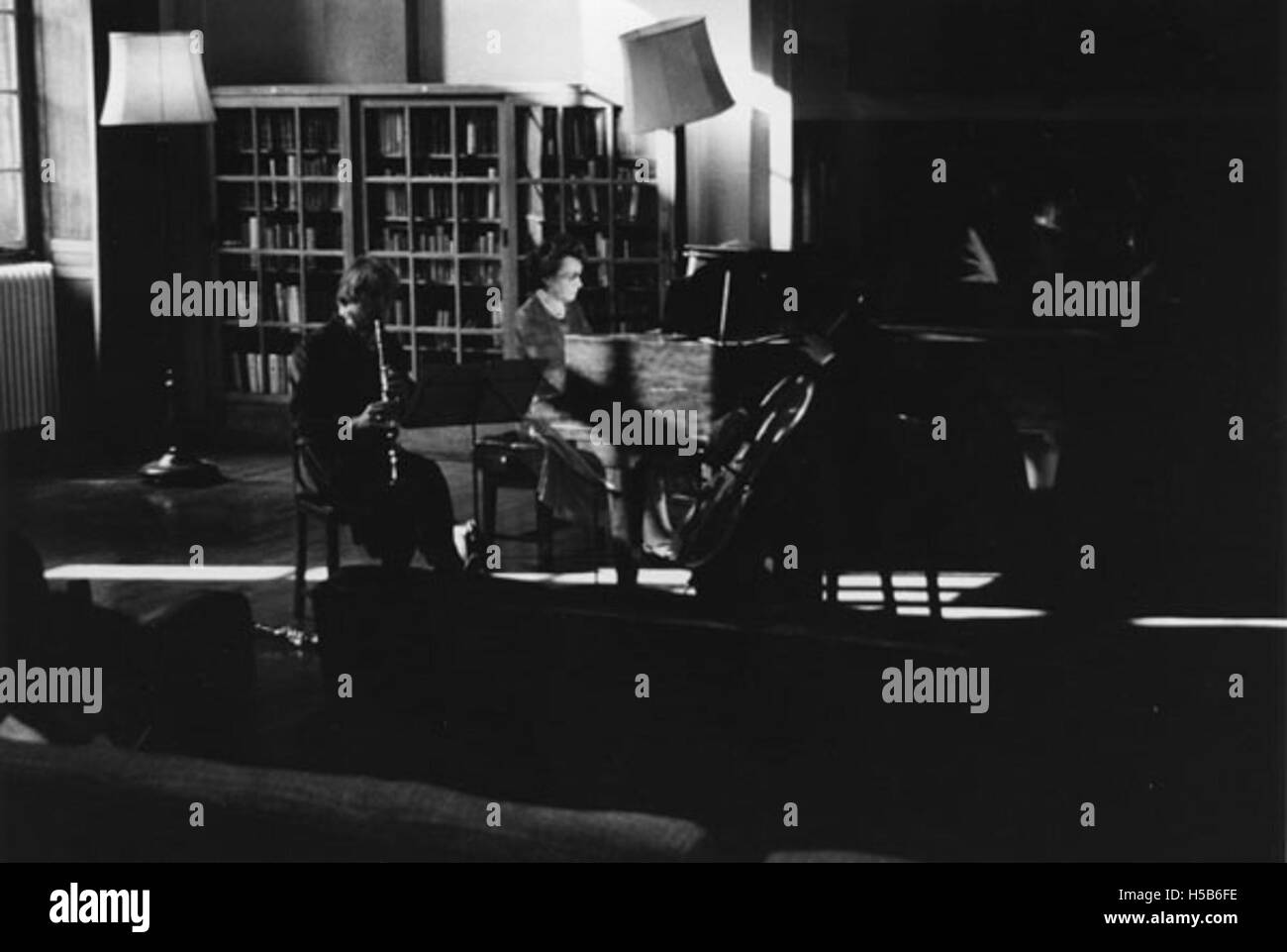 Classical music setting Black and White Stock Photos & Images - Alamy