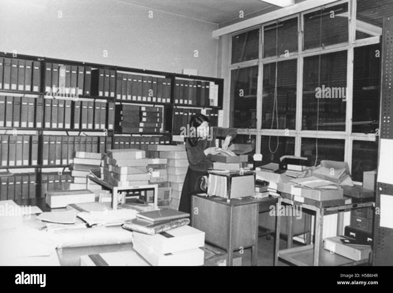 This image shows the final days of the Old Library in its historic ...