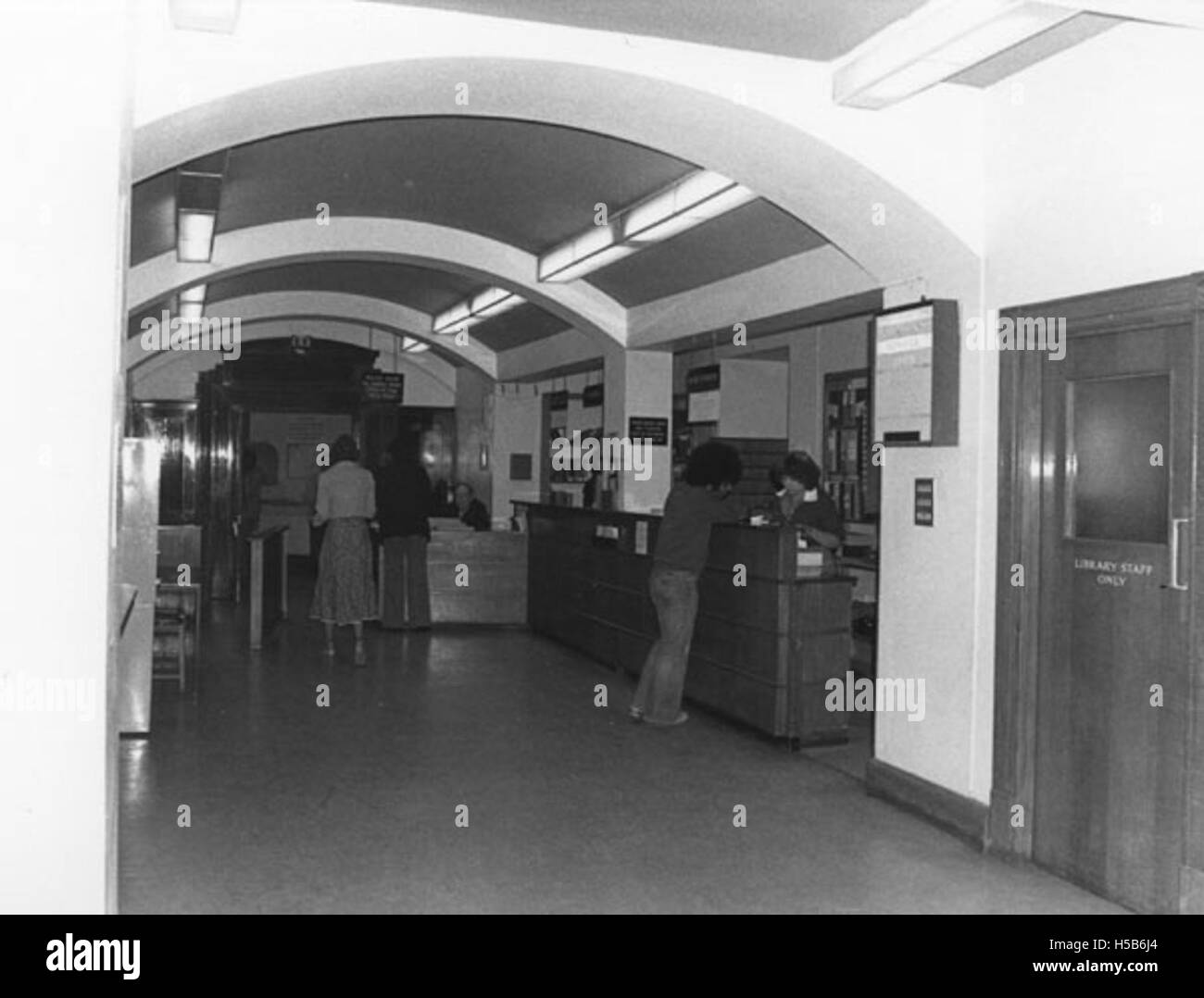 The image captures the final days of the Old Library in its original ...